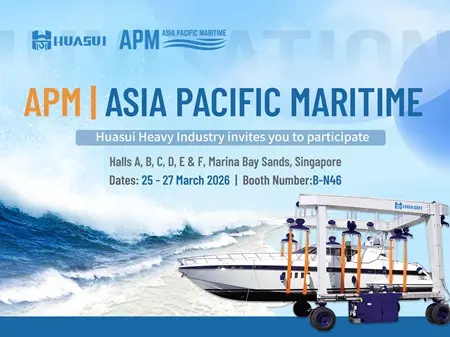 Travel Lift | Heavy-Duty Yacht Handling Equipment for Marinas | HSCRANE